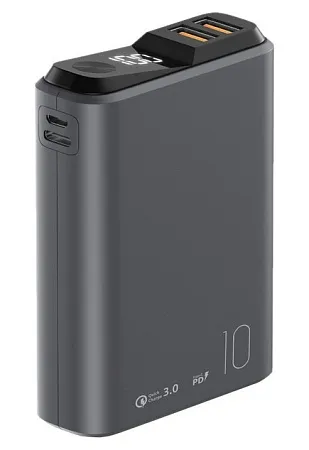 Внешний аккумулятор Olmio QS-10 черный купить в Алматы по выгодной цене ...