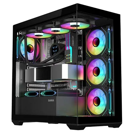 Корпус для ПК SAMA SV-01 (Без БП) black купить в Алматы по выгодной ...