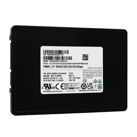 SSD накопитель 960 GB Samsung PM893 MZ7L3960HCJR-00A07 oem купить в ...