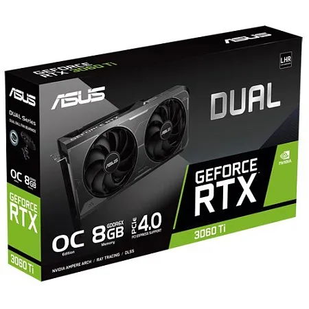 Видеокарта 8GB Asus RTX 3060Ti DUAL-RTX3060TI-O8GD6X купить в Алматы по ...